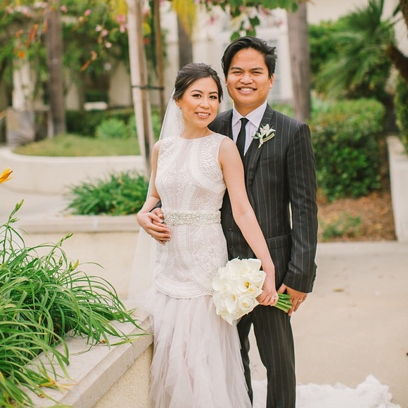 BCBG | Dresses | Bcbg Vivica White Dress Gown Wedding Dress | Poshmark
